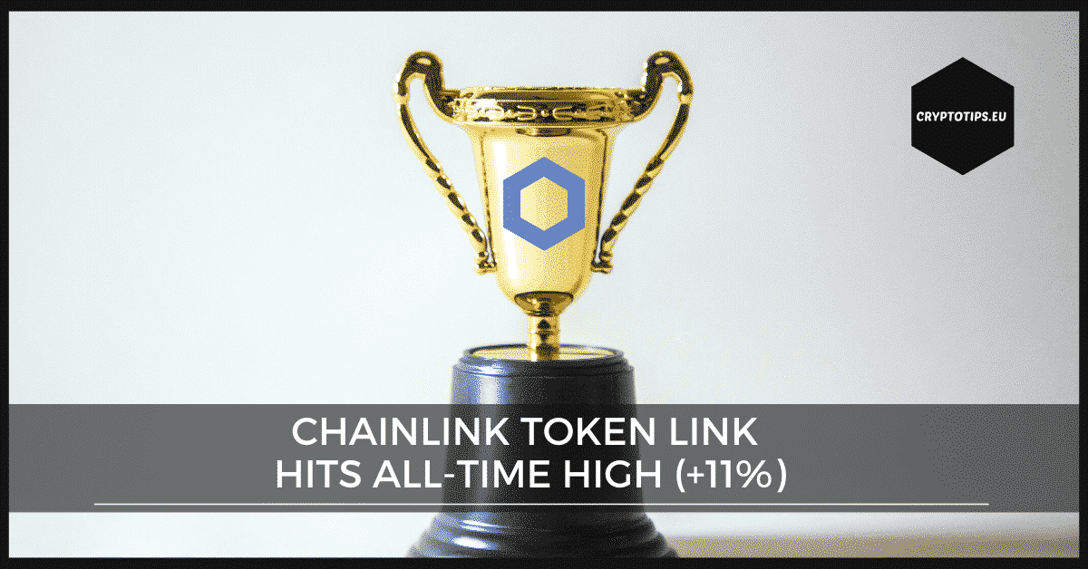 Chainlink token LINK hits all-time high +11%
