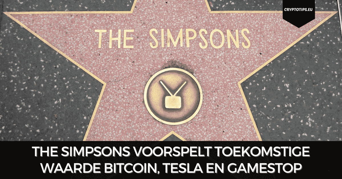 The Simpsons voorspelt toekomstige waarde Bitcoin, Tesla en GameStop